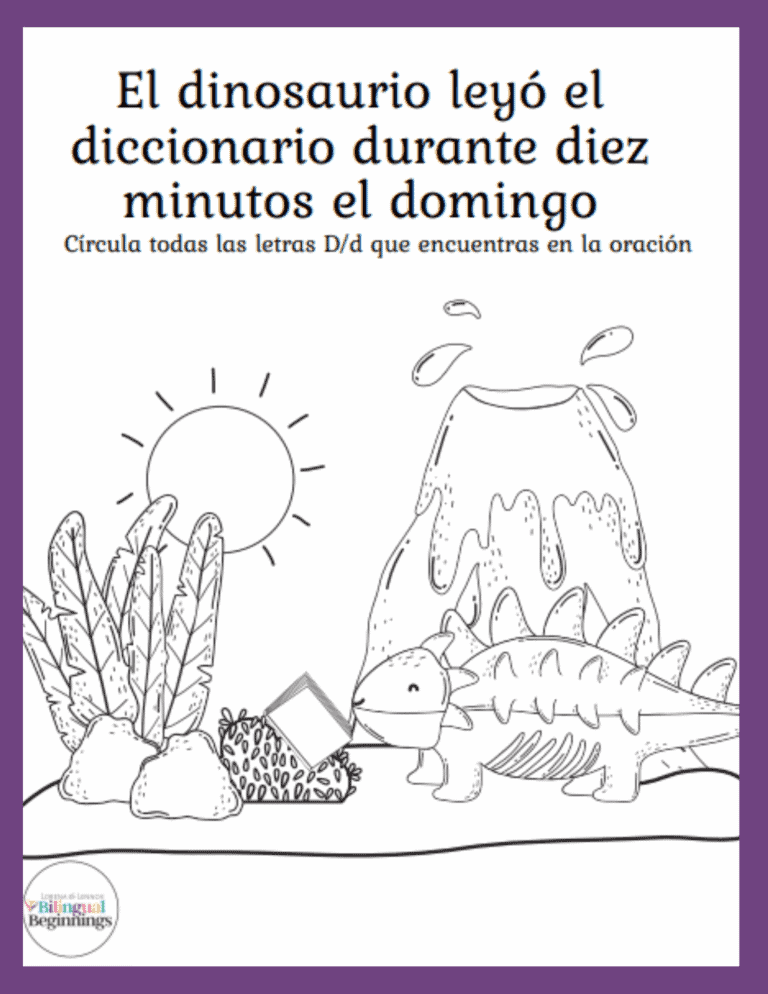 Learn About The Letter D in Spanish With These Free Printable ...