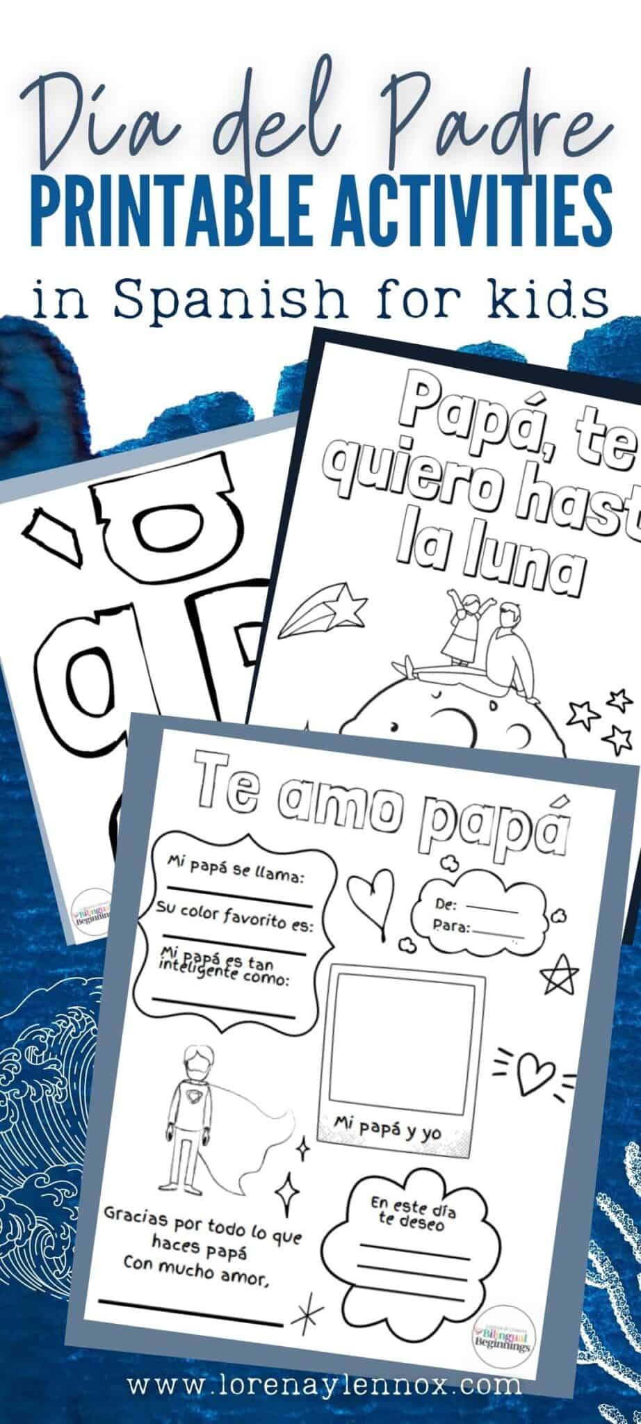 Free Father's Day Activities in Spanish for Preschoolers - Bilingual ...