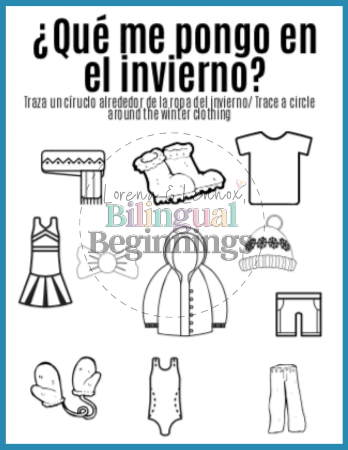 Winter Flashcards and Worksheets in Spanish (Free Printables ...
