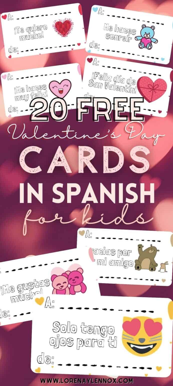 Valentine's Day Cards in Spanish - Bilingual Beginnings