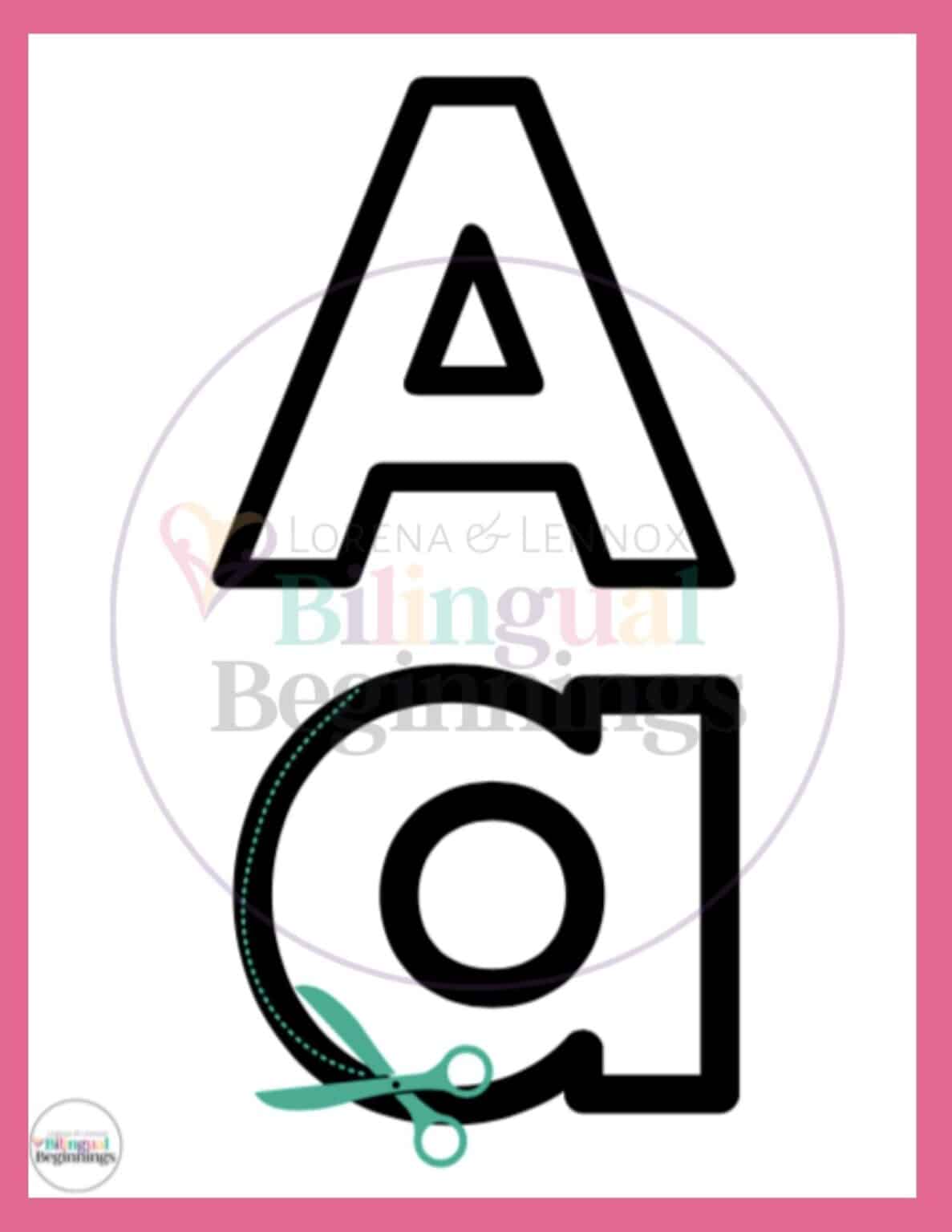 Letter A Printables in Spanish - Bilingual Beginnings