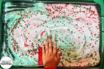 Peppermint Sensory Salt Writing Tray for Preschoolers - Bilingual ...
