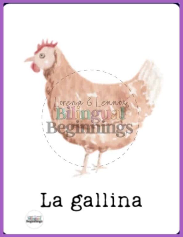 Farm Animals Printables in Spanish for Preschoolers - Bilingual Beginnings