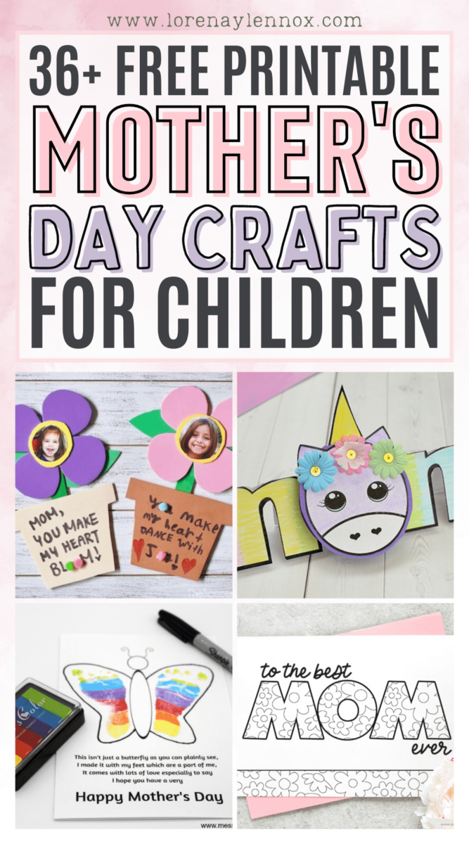 36+ Free Printable Mother's Day Crafts for Kids - Bilingual Beginnings