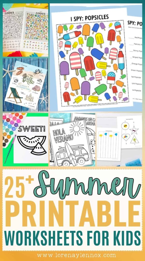 25+ Summer Worksheet Preschool Activities to Keep Learning Alive this ...