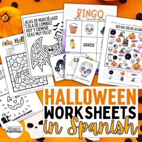 13+ Spanish Halloween Worksheets & Resources for Spanish Teachers and ...