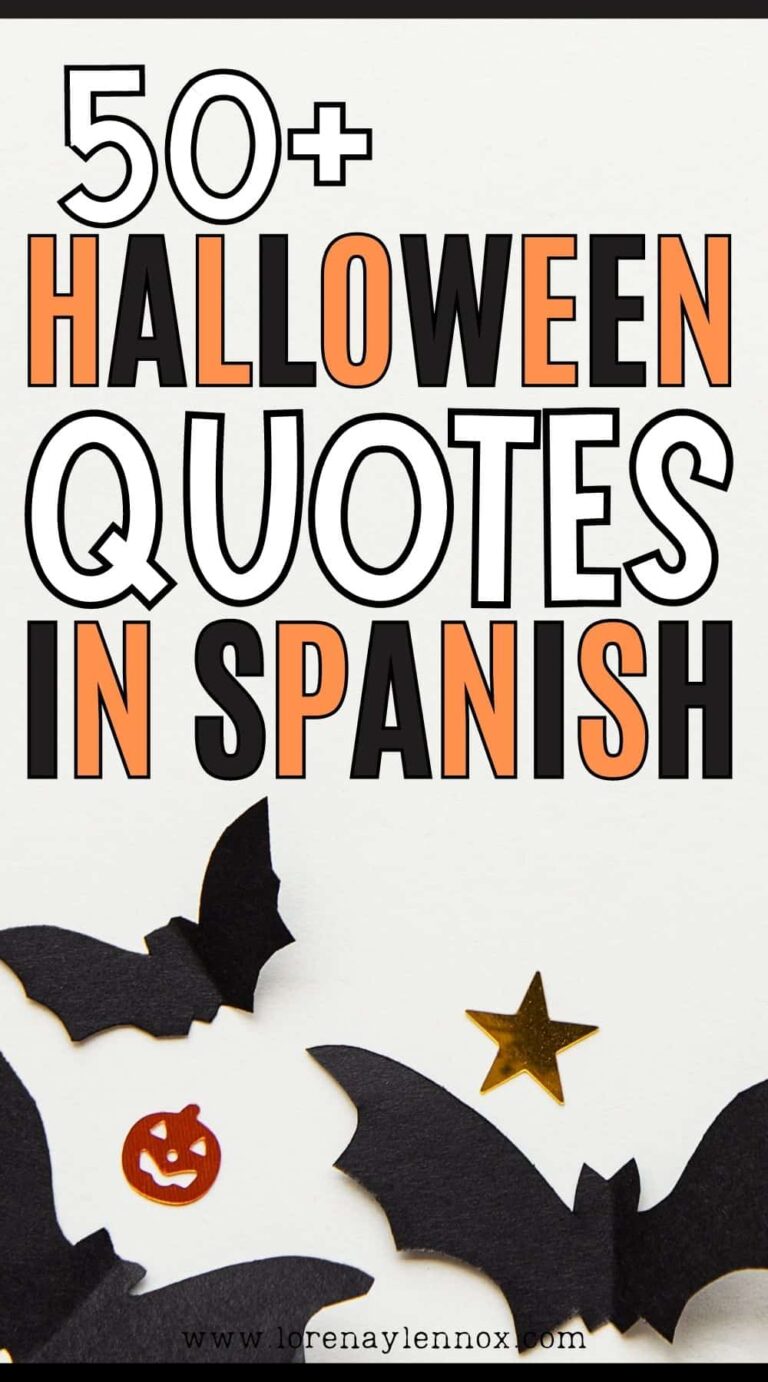 50+ Halloween Quotes in Spanish & Their English Translation - Bilingual ...