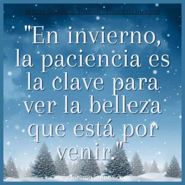 70+ Winter Quotes in Spanish and Their English Translations – Embrace ...