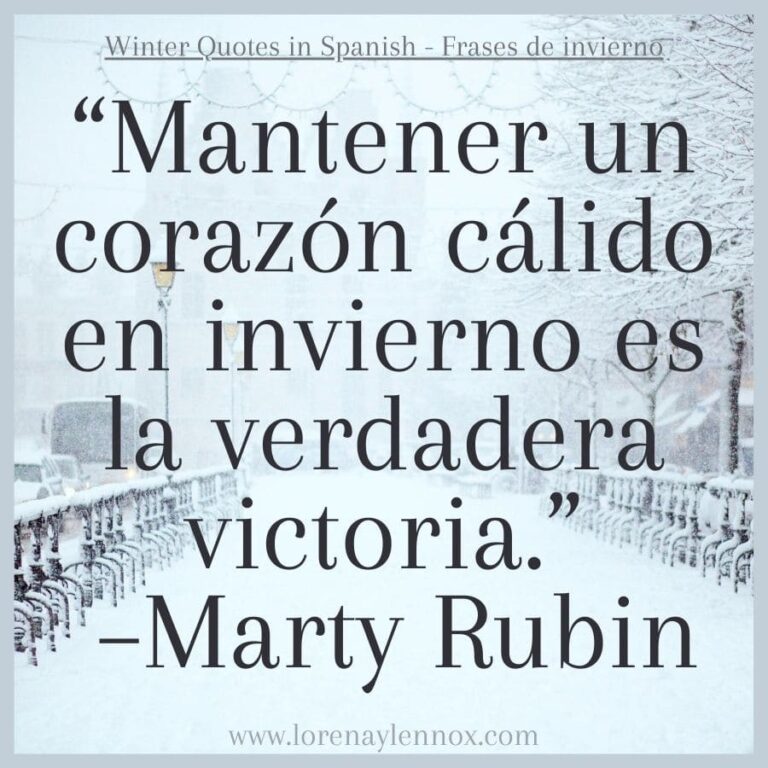 70+ Winter Quotes in Spanish and Their English Translations – Embrace ...