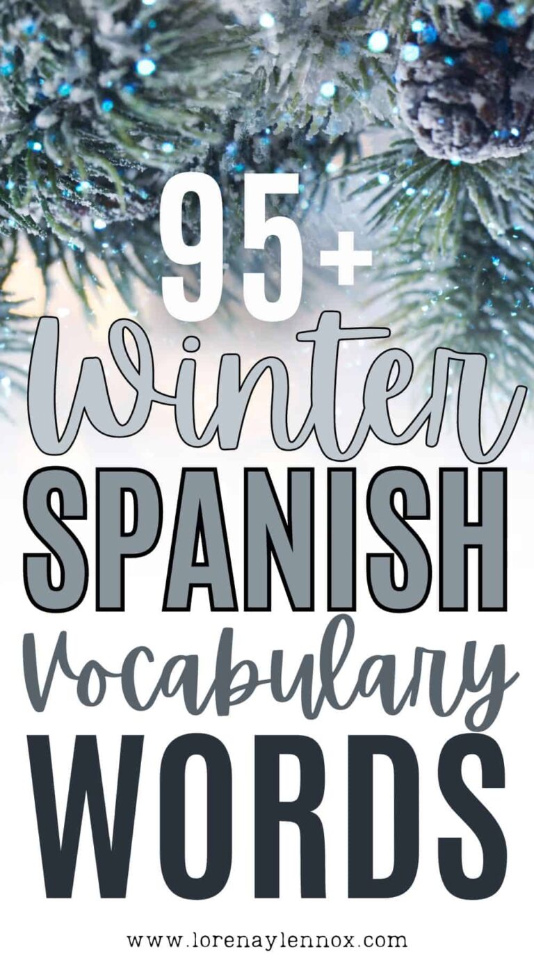 95+ Winter Spanish Vocabulary Words: Explore the Frosty Season in ...