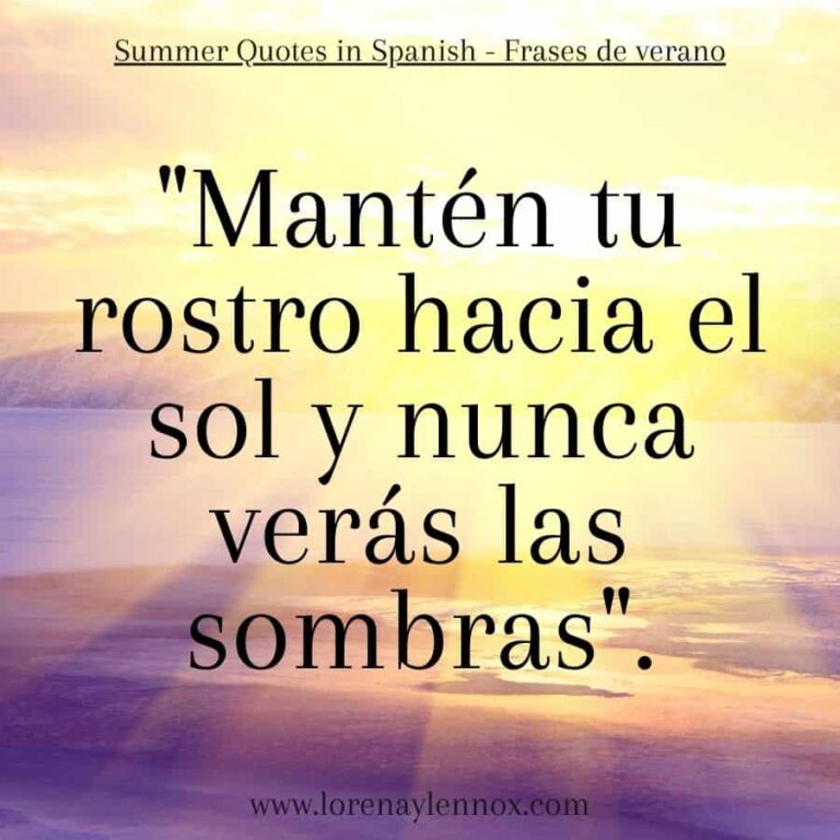45+ Inspiring Summer Quotes in Spanish and Their English Translation ...