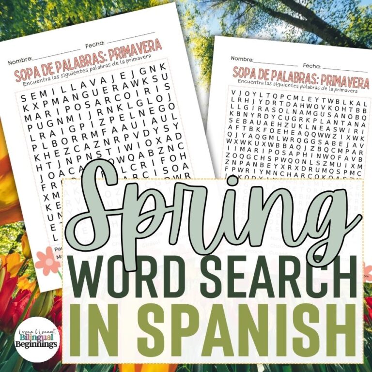 90+ Spring Spanish Words: Renew Your Spanish Vocabulary - Bilingual ...