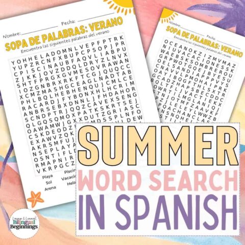 Free Spanish Printables Archives - Bilingual Beginnings